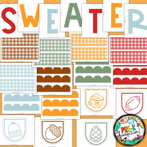 Autumn Sweater Bulletin Board | Fall Sweater Bulletin Board - Etsy