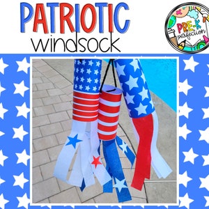 American Flag Paper Windsock | Memorial Day, Fourth of July | Patriotic ...