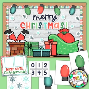 Santa Claus Bulletin Board Santa Bulletin Board Christmas Countdown ...
