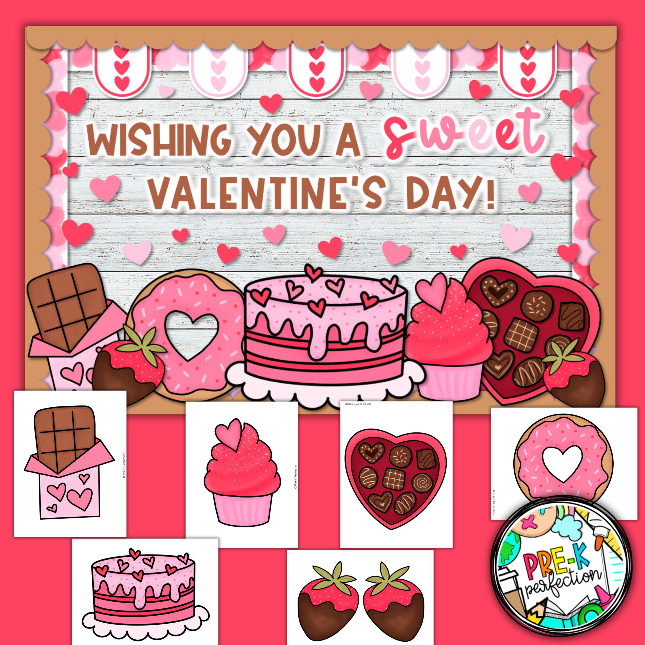 Sweet Valentine Bulletin Board Kit: Classroom Decor (digital Download ...