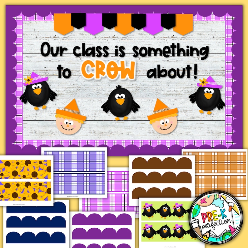 Scarecrow Bulletin Board Kit: Fall Classroom Decor (digital Download ...