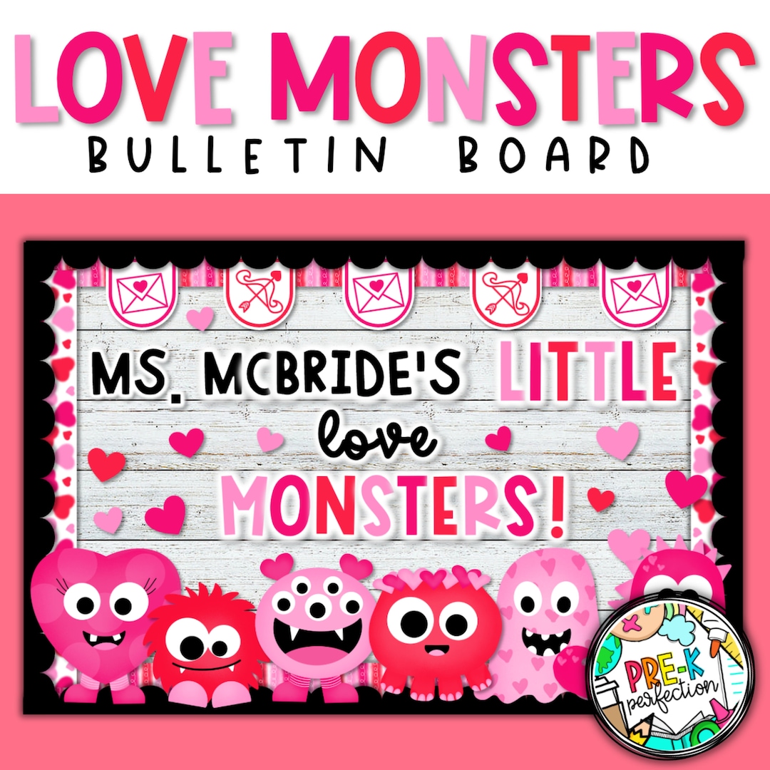 Love Monsters Bulletin Board | Valentine's Day Bulletin Board | A-Z ...