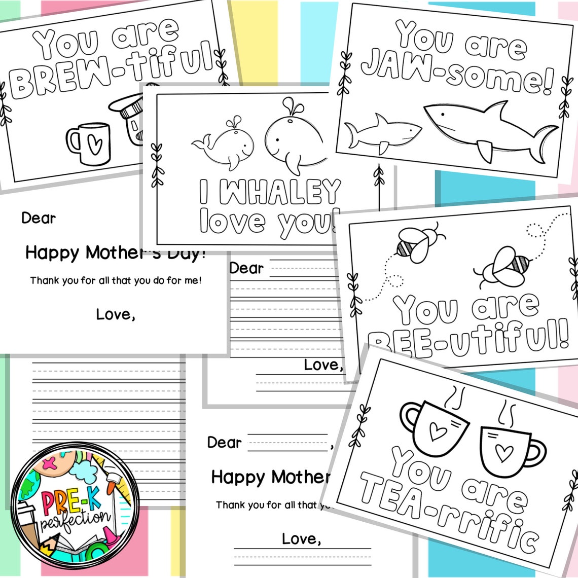 Printable Mother's Day Cards Punny Greeting Cards | Etsy