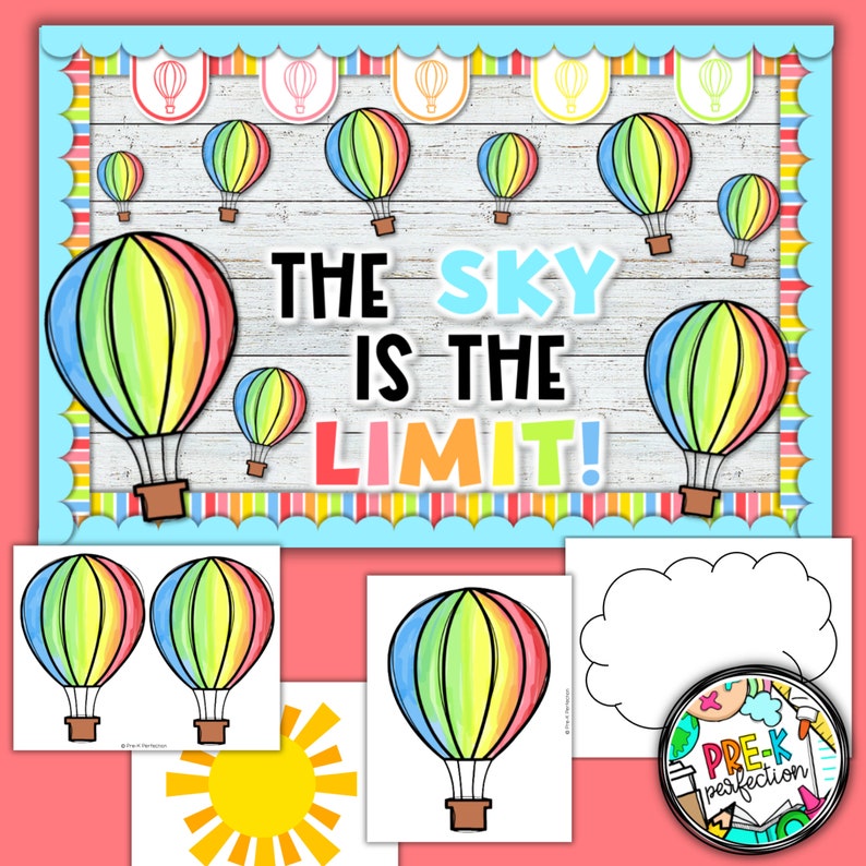 Hot Air Balloon Bulletin Board: Classroom Decor (digital Download) - Etsy