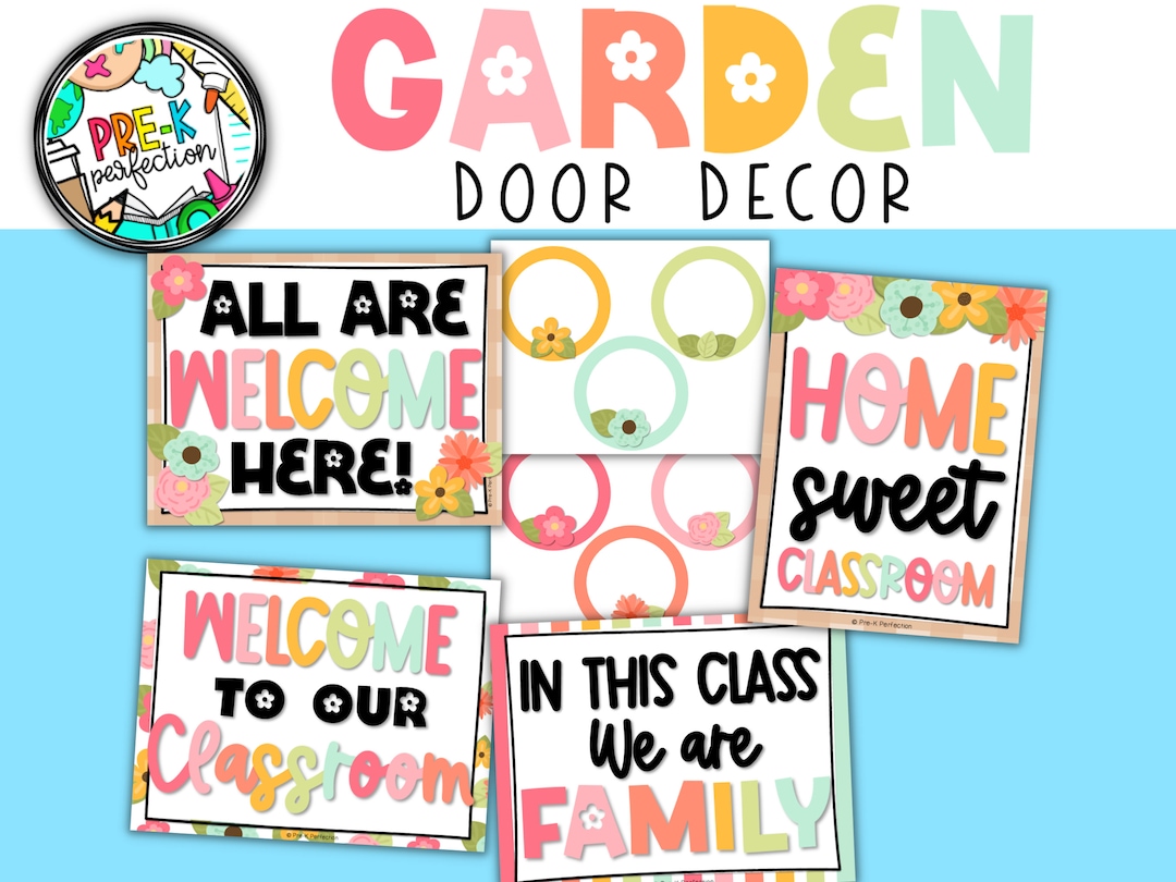 Garden Classroom Decor | Door Decor Posters | Student Door Labels ...