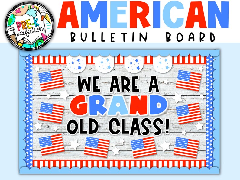 American Bulletin Board Fourth of July Bulletin Board - Etsy