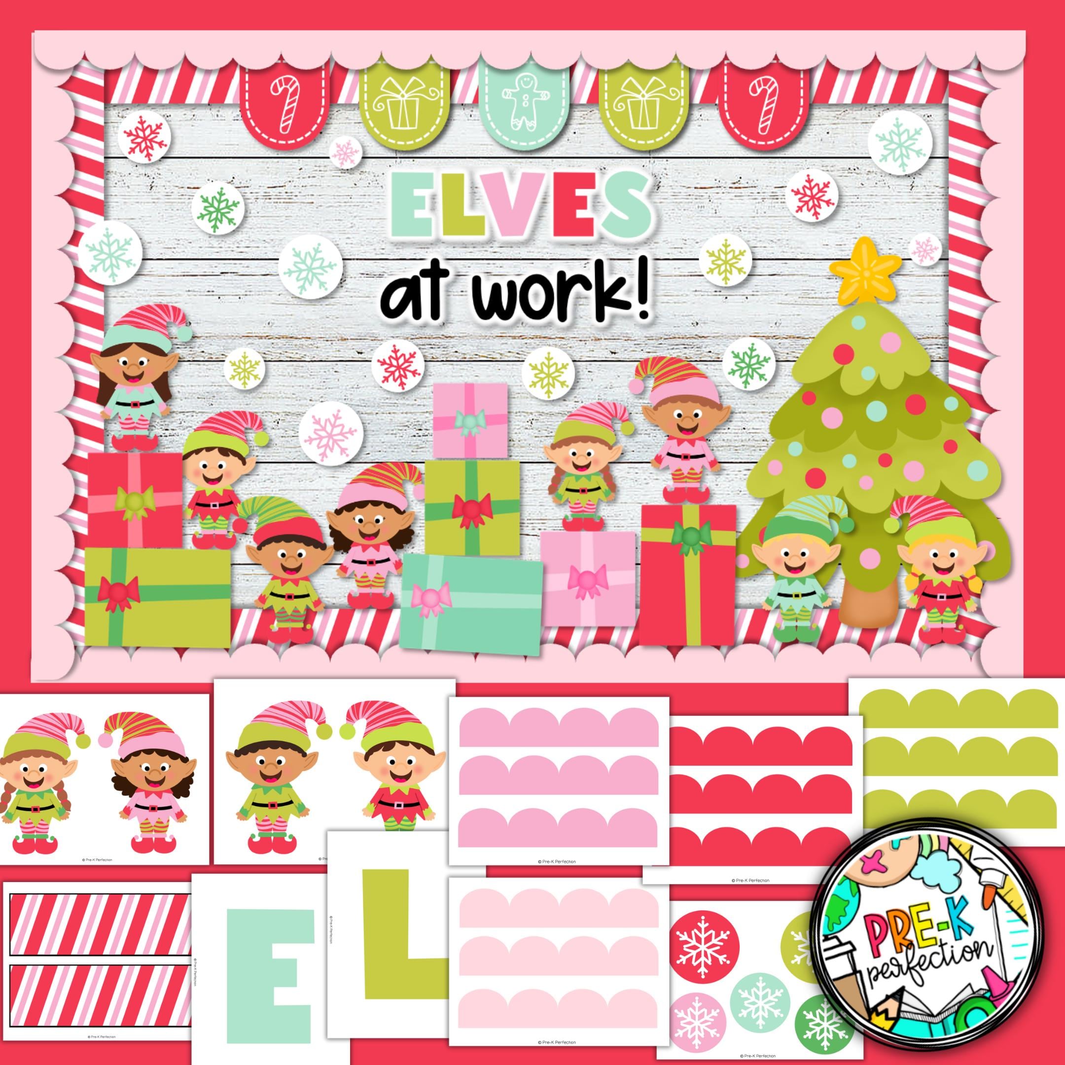 Christmas Elf Workshop Bulletin Board Kit (digital Download) - Etsy