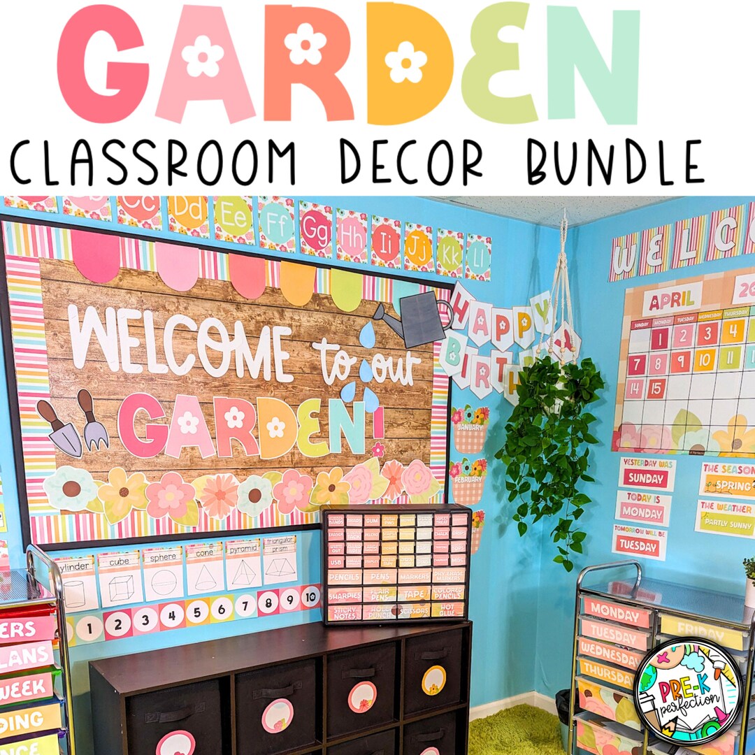 Garden Classroom Decor Bundle Flower Garden Decor Back To School Garden Classroom Decor Bundle Flower Garden Decor Back To School