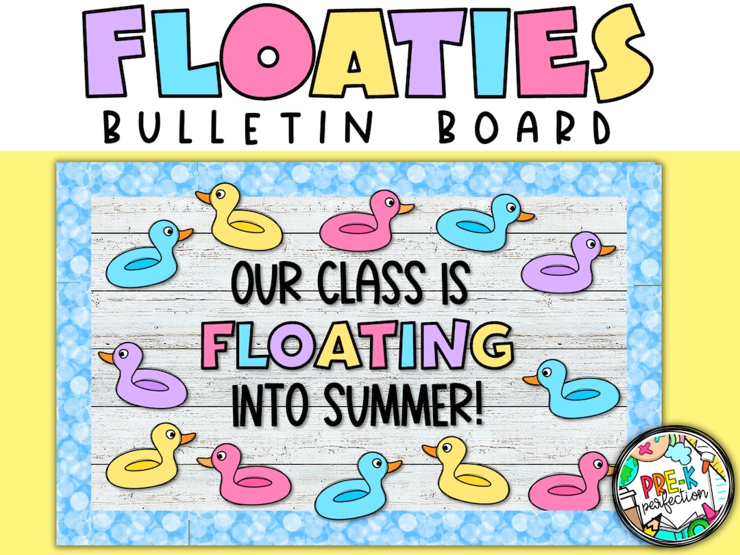 Floating Into Summer Bulletin Board | Floaties Bulletin Board | Digital ...