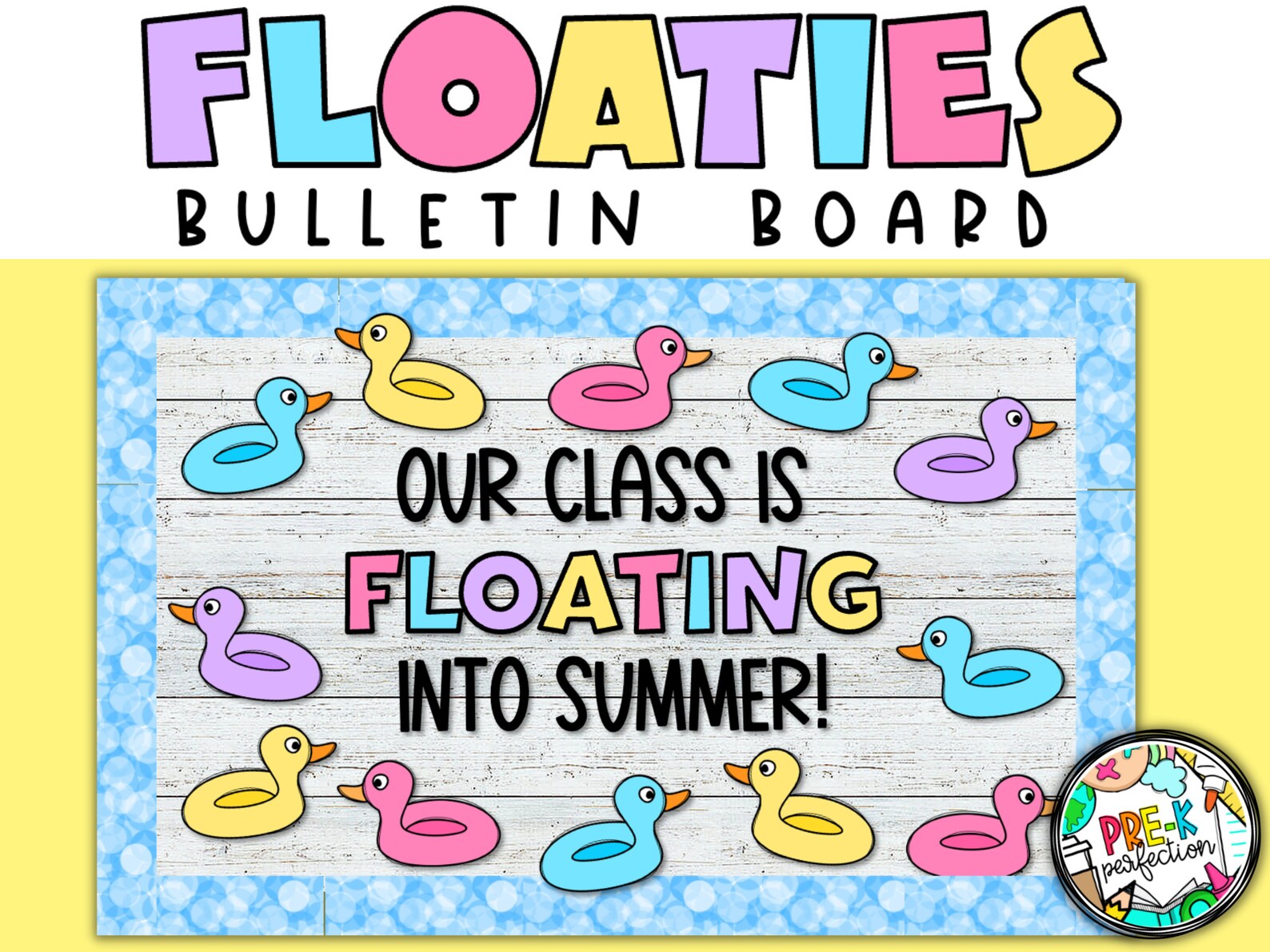 Floating Into Summer Bulletin Board Floaties Bulletin Board | Etsy