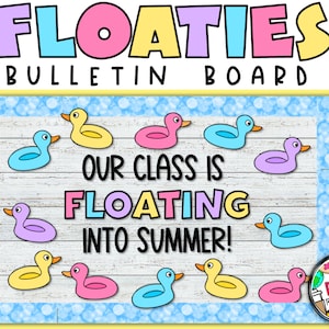 Floating Into Summer Bulletin Board: Ducky Floaties (digital Download ...