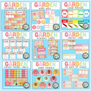 Garden Classroom Decor Bundle | Flower Garden Decor | Back to School ...