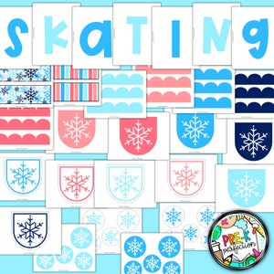 Skating Into Winter Bulletin Board | New Years Bulletin Board | Ice ...
