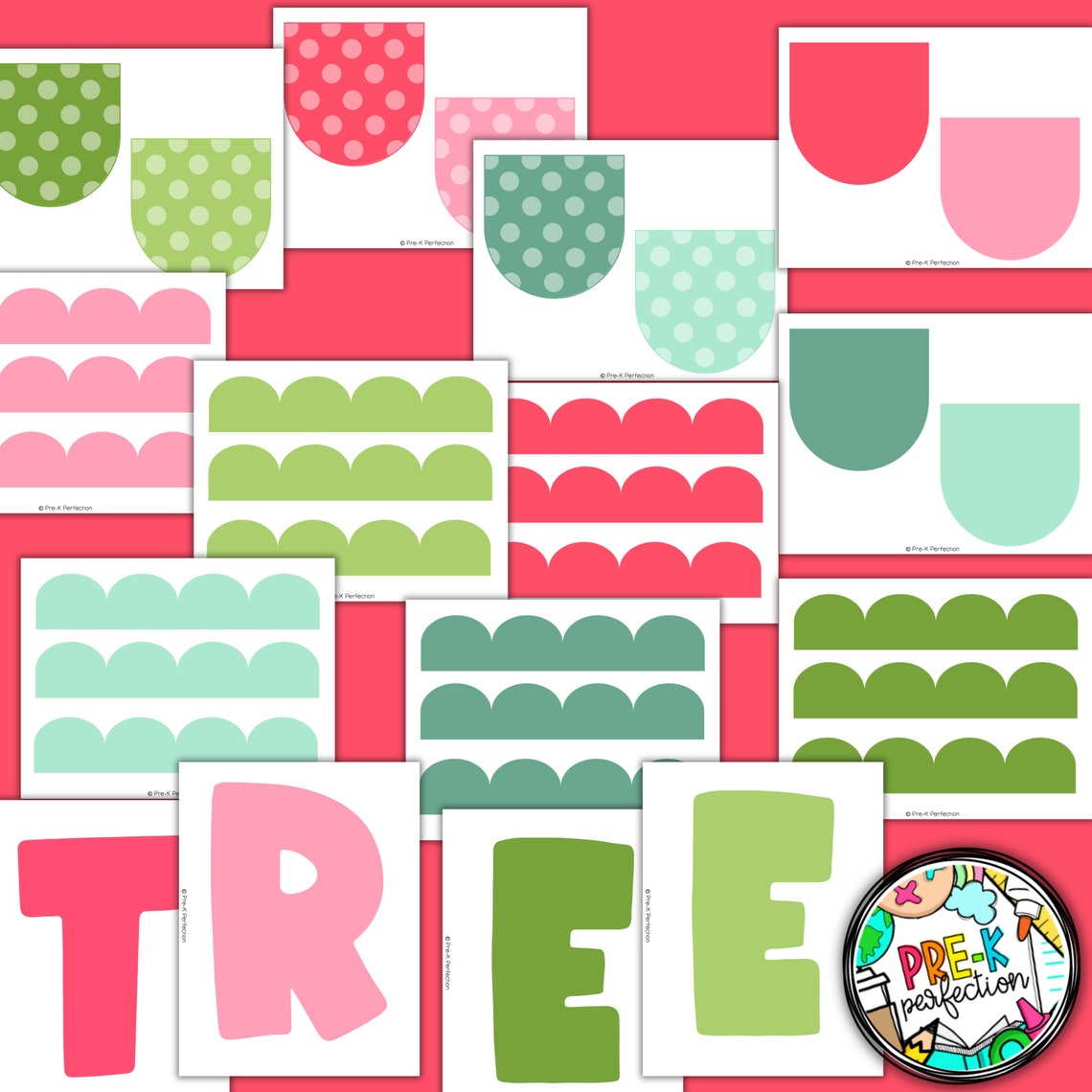 Christmas Tree Bulletin Board Kit: Holiday Classroom Decor (digital ...