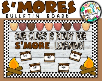 Camping S'mores Bulletin Board or Door Decoration - Etsy