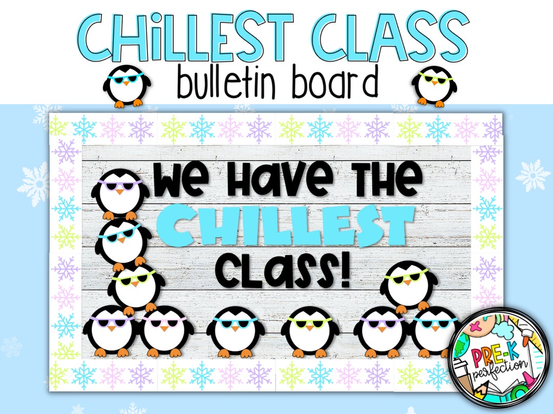Penguin Bulletin Board | Winter Bulletin Board | Winter Classroom Decor ...