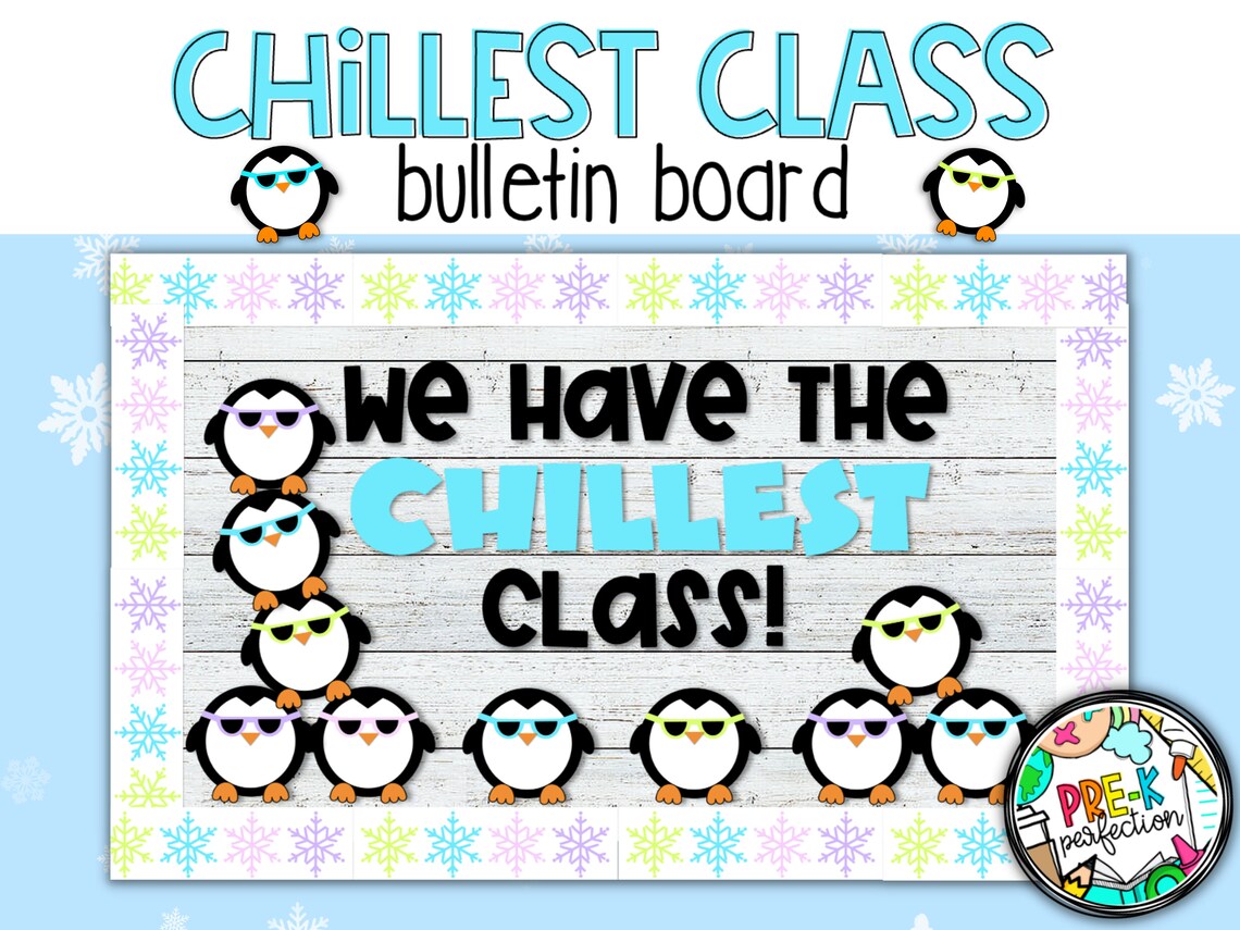 Penguin Bulletin Board Winter Bulletin Board Winter - Etsy