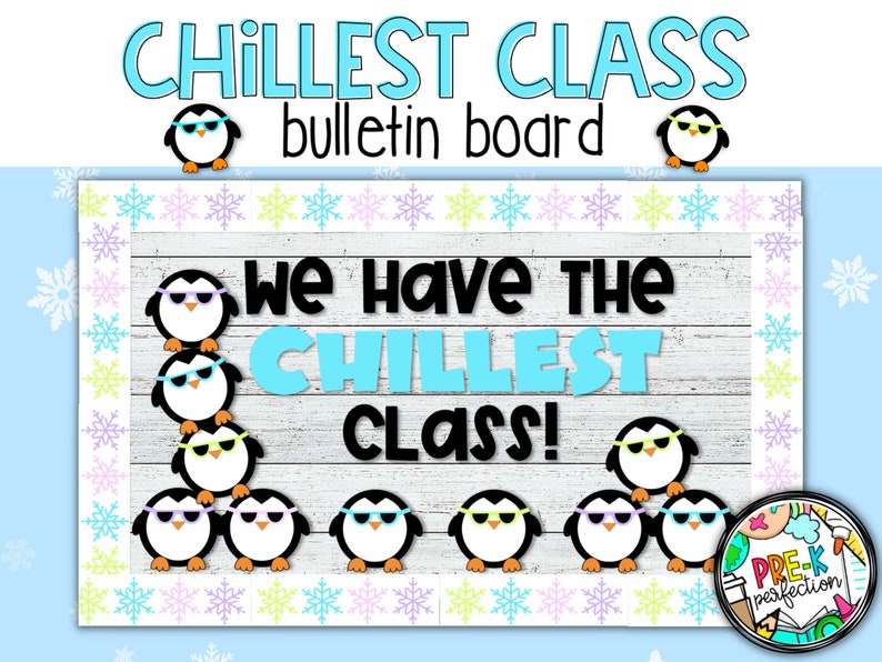 Penguin Bulletin Board Winter Bulletin Board Winter - Etsy