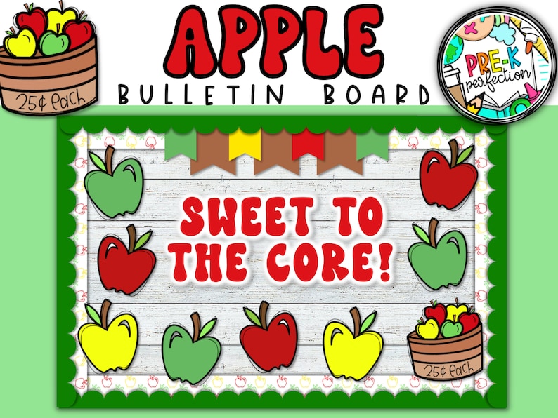 Fall Apple Bulletin Board: Classroom Decor (digital Download) - Etsy