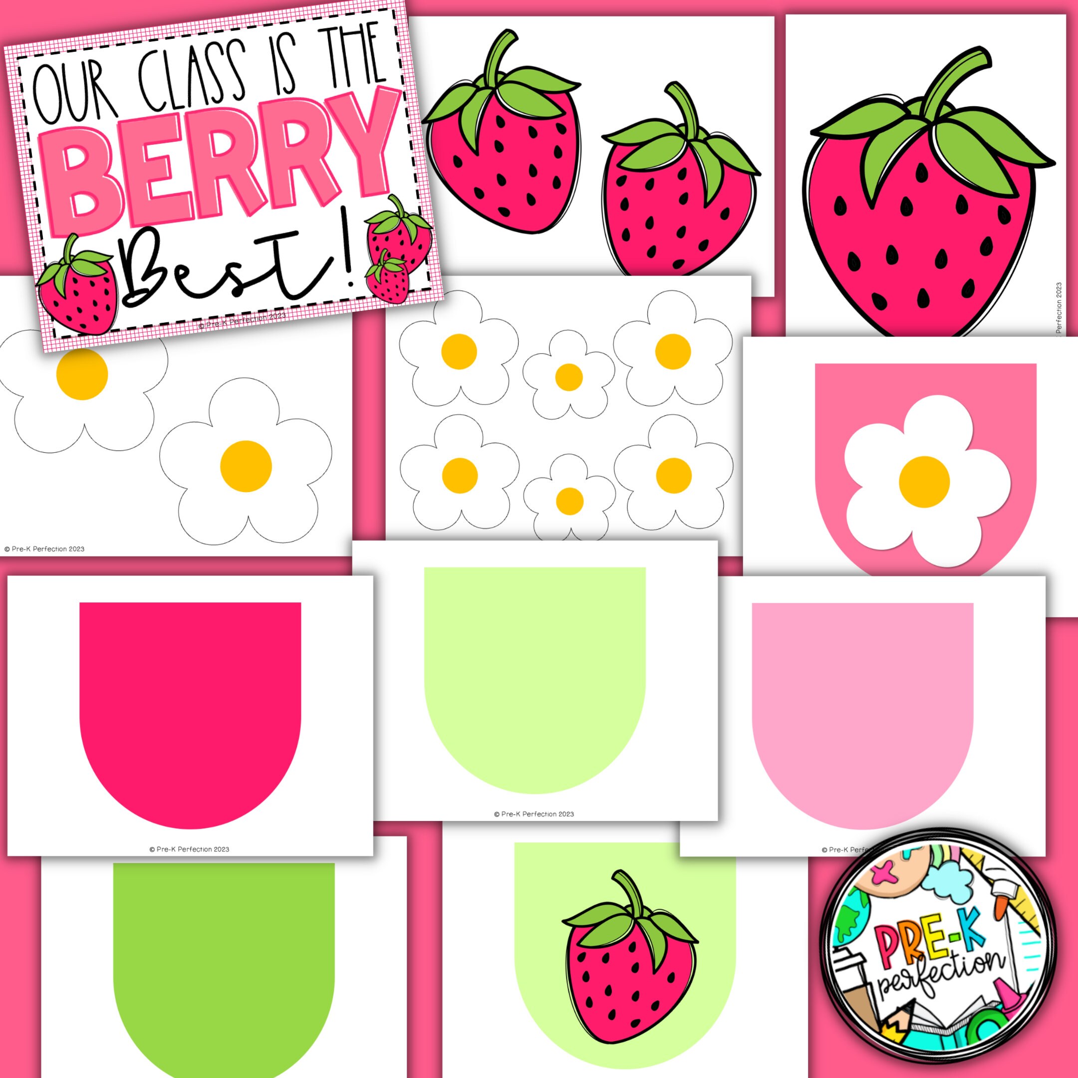 Strawberry Classroom Bulletin Board Decor (digital Download) - Etsy