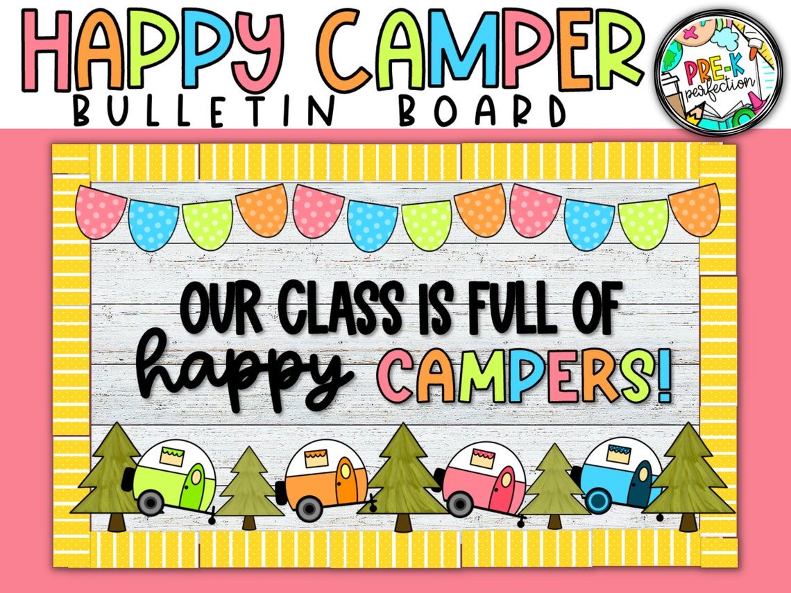 Vintage Camper Summer Bulletin Board Camping Bulletin Board - Etsy