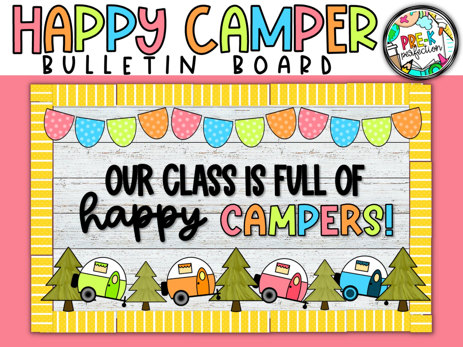 Vintage Camper Summer Bulletin Board Camping Bulletin Board - Etsy