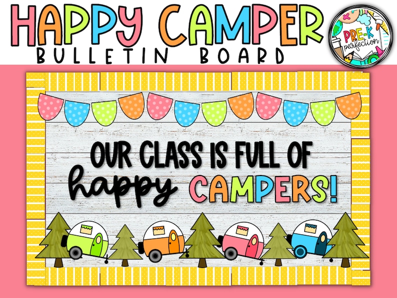 Vintage Camper Summer Bulletin Board: Classroom Decor (digital Download ...