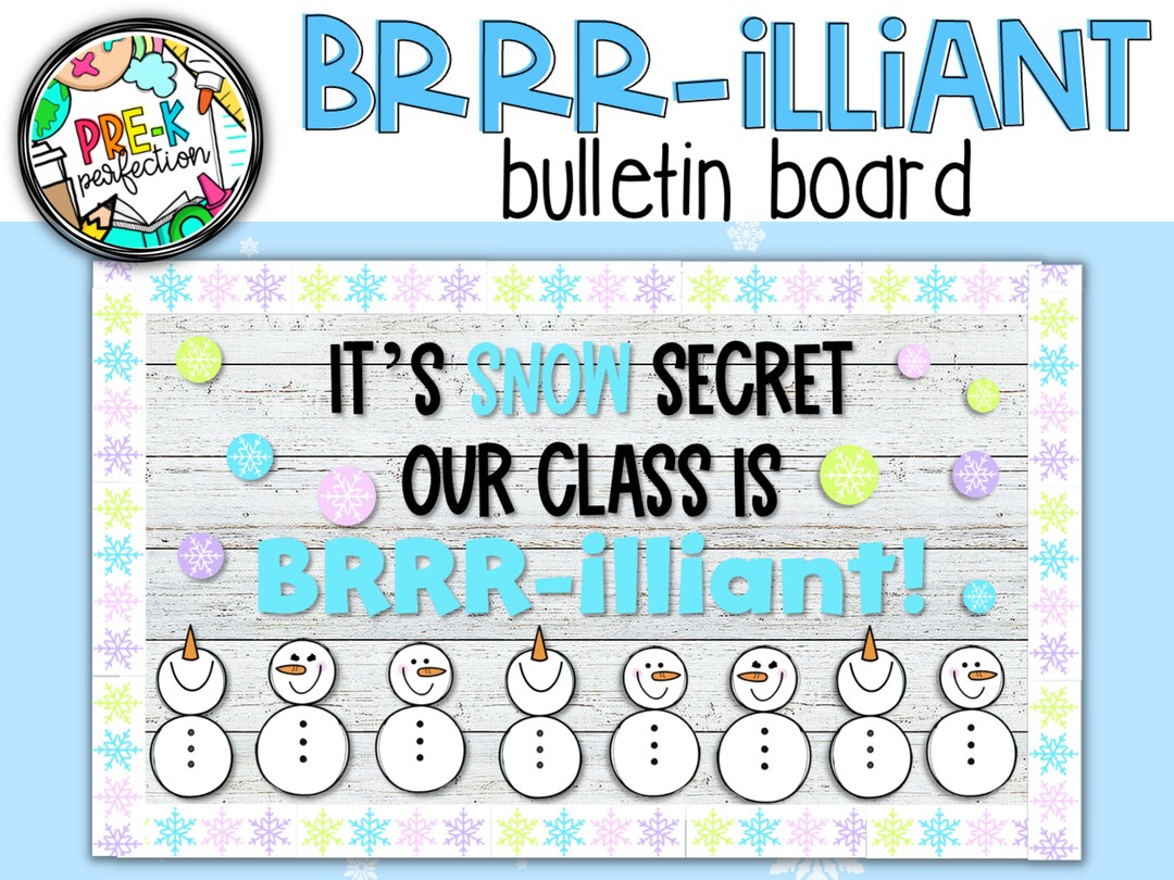 Snowman Bulletin Board | Pastel Winter Bulletin Board | Classroom Decor ...