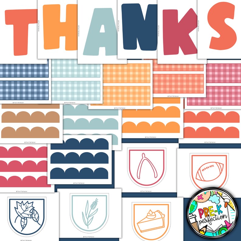 Give Thanks Bulletin Board Kit: Thanksgiving Decor (digital Download ...