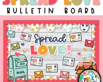 Valentine's Day Bulletin Board Letters - Etsy