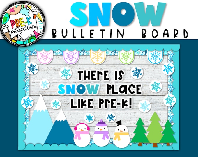 Let It Snow Winter Bulletin Board Set for School, Home, or Church - Etsy
