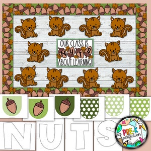 Fall Acorn Bulletin Board |nuts About Learning Bulletin Board | Digital ...