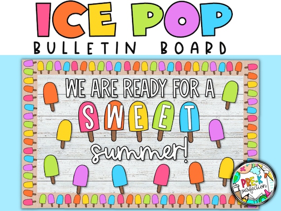Sweet Summer Bulletin Board Ice Pop Bulletin Board Digital - Etsy