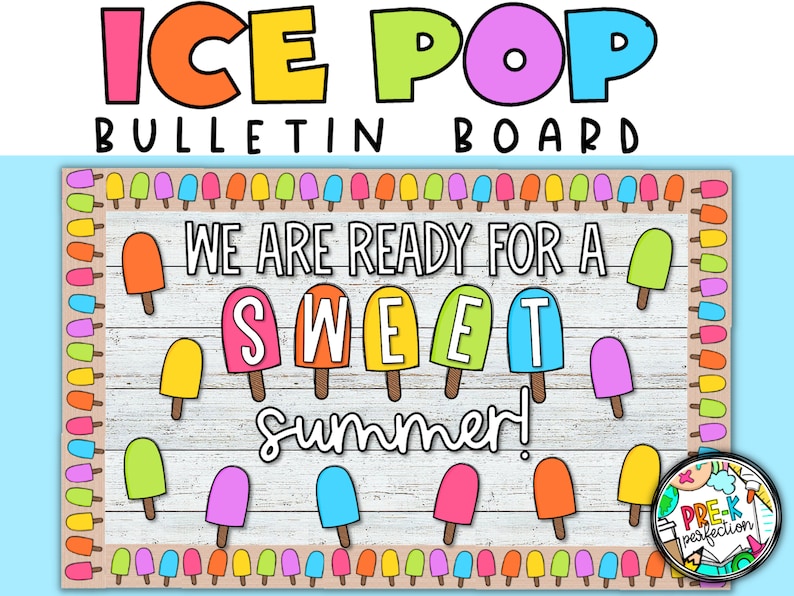 Ice Pop Bulletin Board: Sweet Summer Classroom Decor (digital Download ...