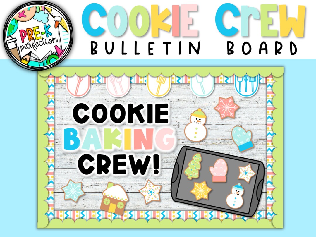 Cookie Crew Bulletin Board | Holiday Bulletin Board | Christmas Decor ...