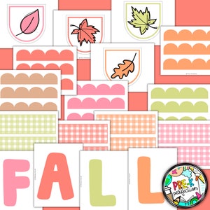 BOHO Fall Leaves Bulletin Board | Pastel Fall Decor | Autumn Bulletin ...