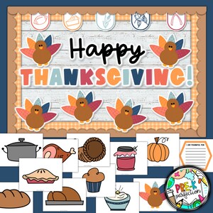 Give Thanks Bulletin Board Kit: Thanksgiving Decor (digital Download ...