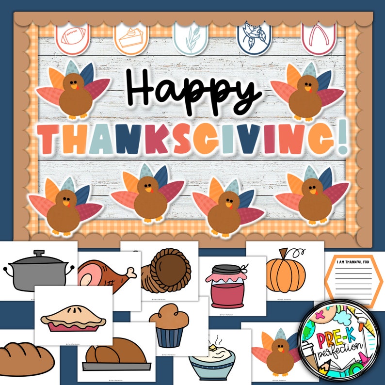 Give Thanks Bulletin Board Kit: Thanksgiving Decor (digital Download ...