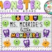 Halloween Monster Bulletin Board Kit: Editable Classroom Decor (digital ...