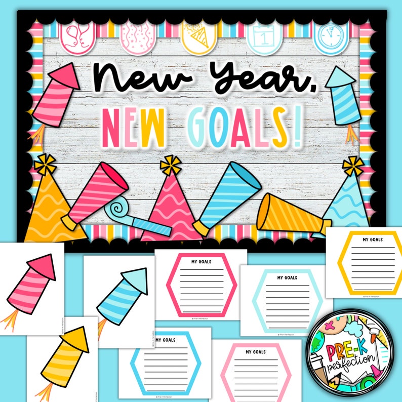 Happy New Year Bulletin Board Kit: Classroom Decor (digital Download ...
