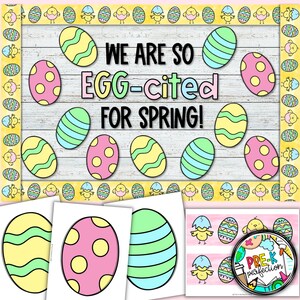 Easter Egg Classroom Bulletin Board Kit (digital Download) - Etsy