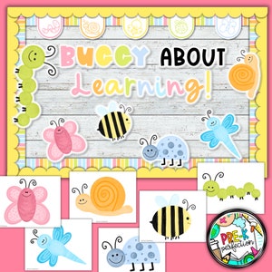 SPRING BUG Bulletin Board | Cute Bug Decor | Spring Door Decor - Etsy