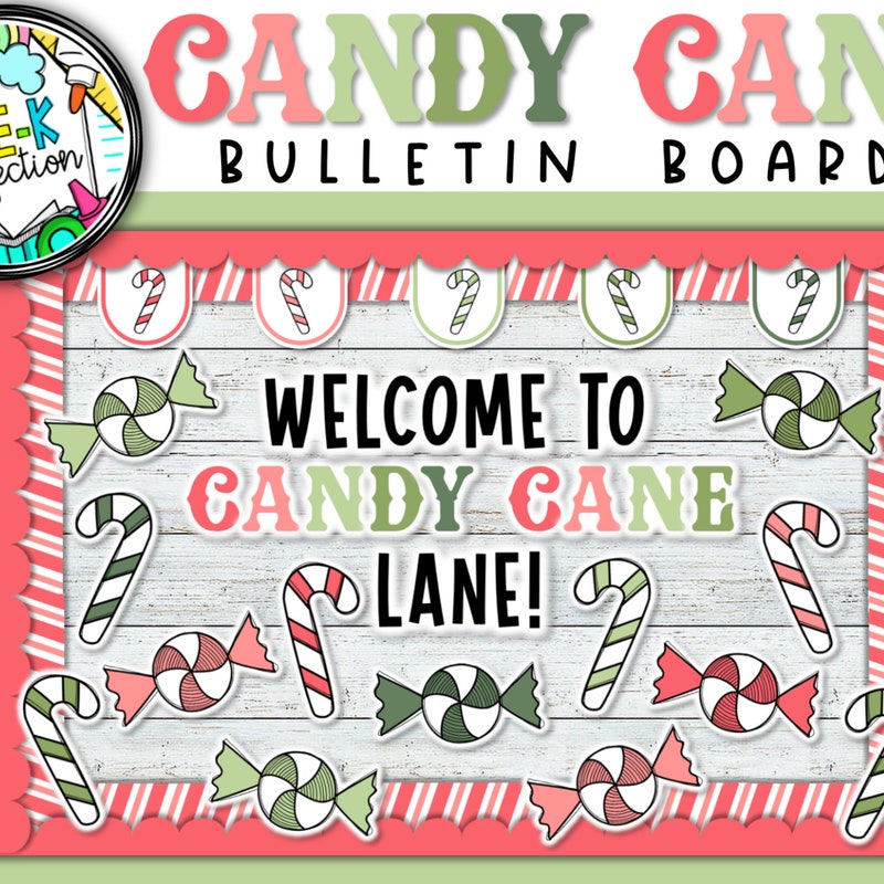 Candy Cane Lane Sign - Etsy
