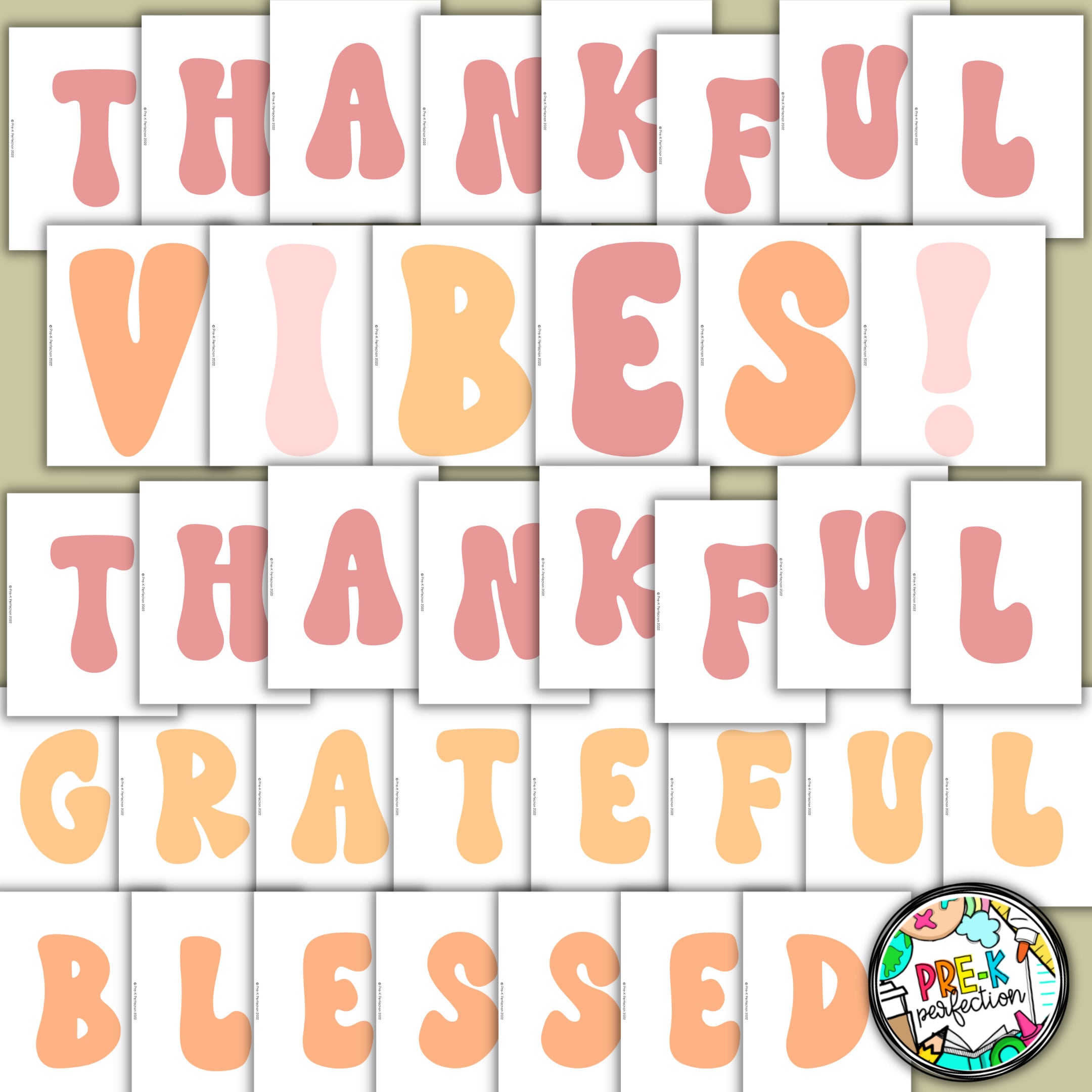 Retro Thanksgiving Bulletin Board Kit: Turkey & Pumpkin Decor (digital ...