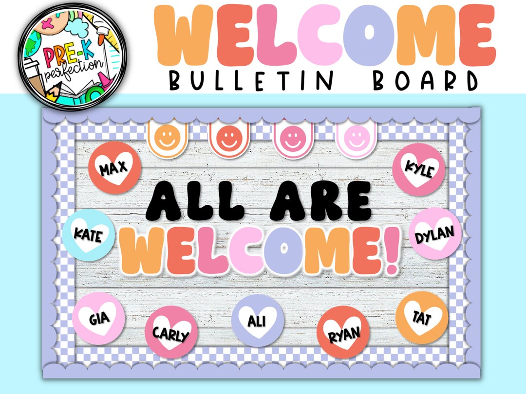 Welcome Bulletin Board Inclusive Classroom Bulletin Board - Etsy