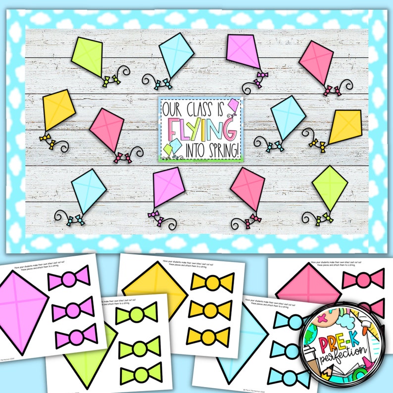 Spring Kite Bulletin Board Kit: Classroom Decor (digital Download) - Etsy