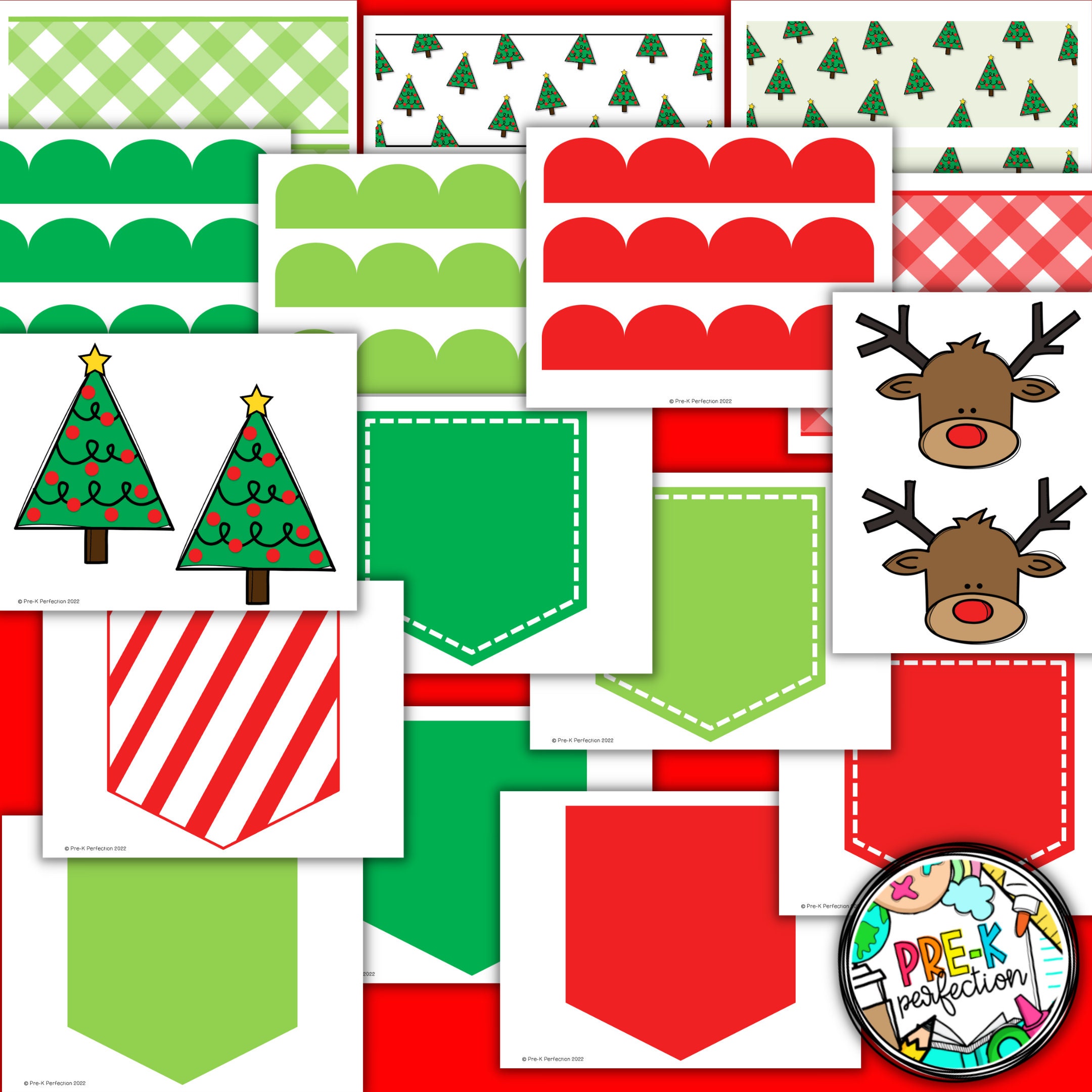 Rudolph Reindeer Christmas Countdown Bulletin Board (digital Download ...