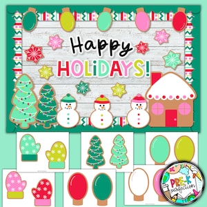 Christmas Cookie Bulletin Board Kit: Holiday Classroom Decor (digital ...