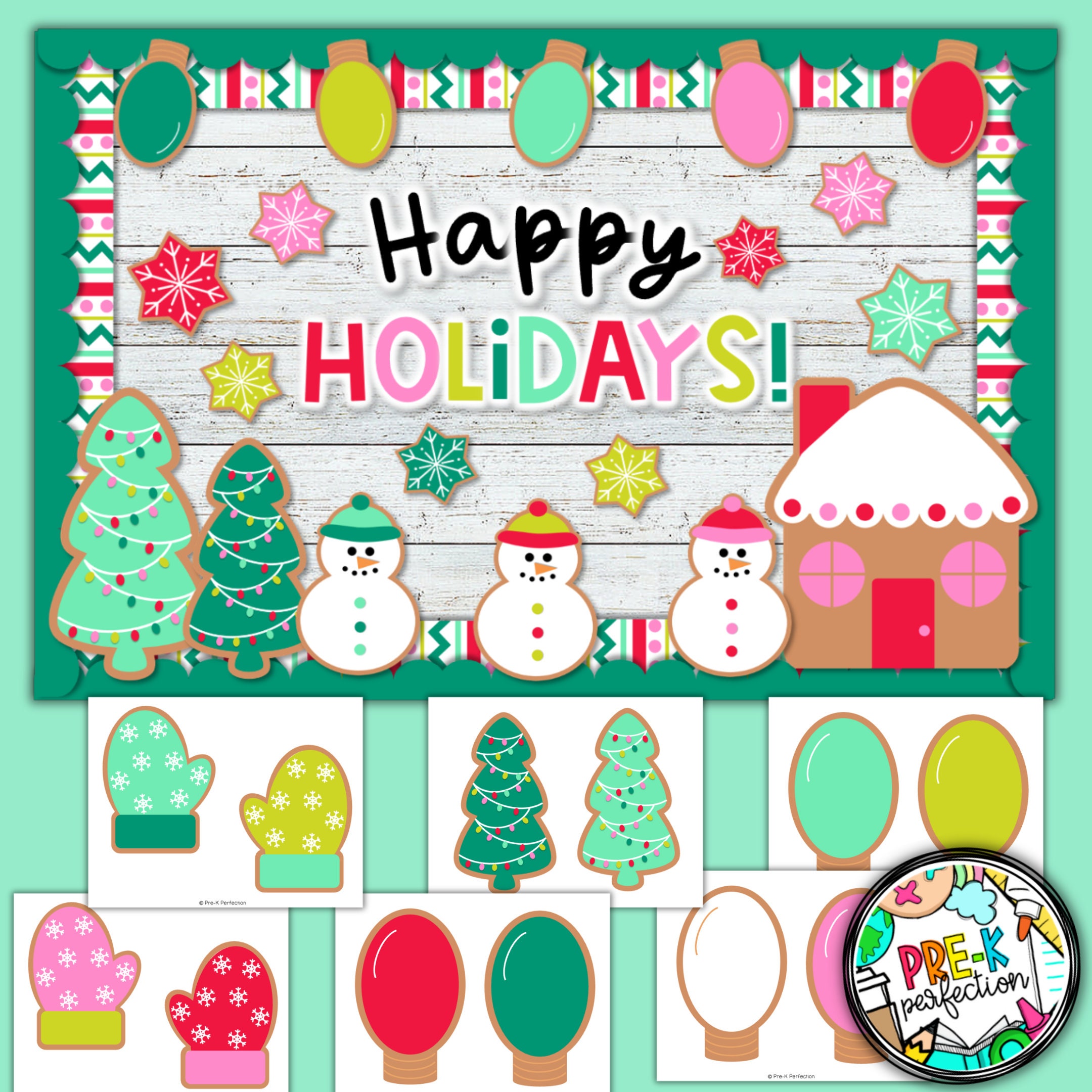 Christmas Cookie Bulletin Board Kit: Holiday Classroom Decor (digital ...