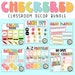Checkered Chick Classroom Decor Retro Check Calendar Set 90s Y2k ...